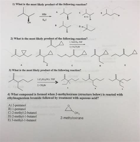 Solved What is the most likely product of the following | Chegg.com