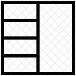 Column With Rows Icon Download In Line Style