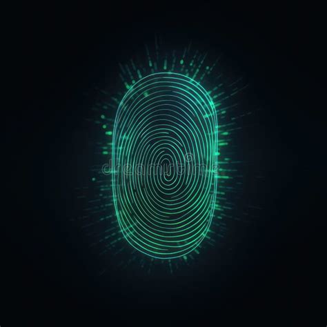 Fingerprint Security Access With Biometrics Identification Safety