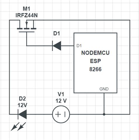 Transistors Why Is Irfz44n Mosfet With Esp 8266 Always Closed