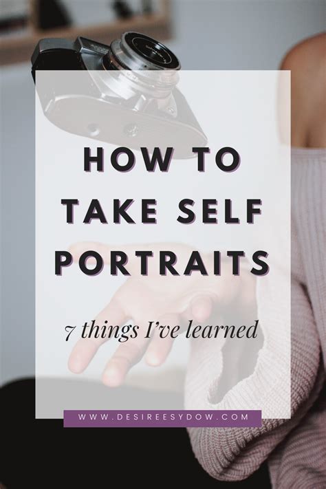 How To Take Self Portraits 7 Things Ive Learned Photographer Self