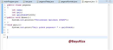 Overloading And Overriding Pada Inheritance Java Bayu Riza