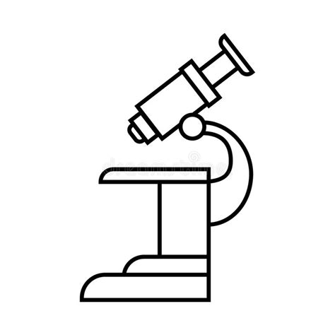 Microscope Semi Flat Color Vector Object Stock Vector Illustration Of