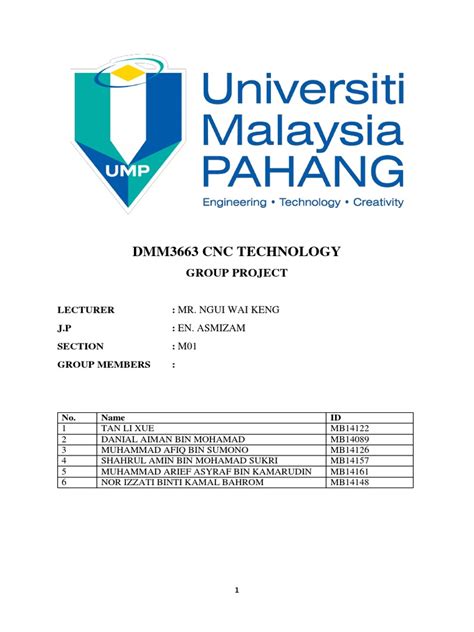 Report Sample Pdf Machining Numerical Control
