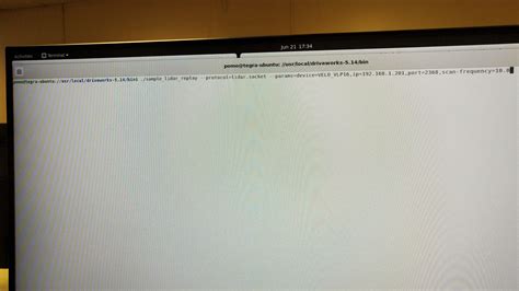 connection issue while connecting velodyne lidar vlp 16 drive agx