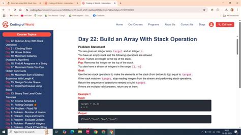 Leetcode Stack Algorithms Interviewprep Codingofworld Pritam