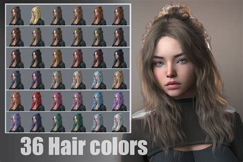 Mb Reann Hair And Mb Reann For Genesis 9 Feminine Daz 3d