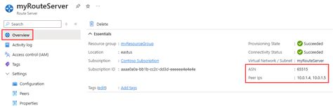 Tutorial Configure Bgp Peering Between Azure Route Server And Nva Azure Docs