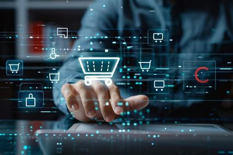 Premium Photo Fingertip Touch On The Digital Marketplace Exploring The World Of Online Shopping