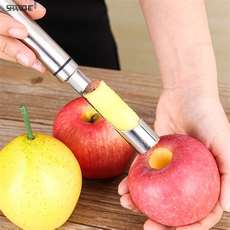 304 Stainless Steel Apple Corer Fruit Seed Core Remover Pear Apple Corer Seeder Slicer Knife