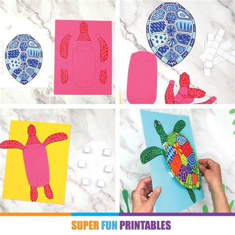 3d Turtle Doodle Art By The Craft Train Tpt