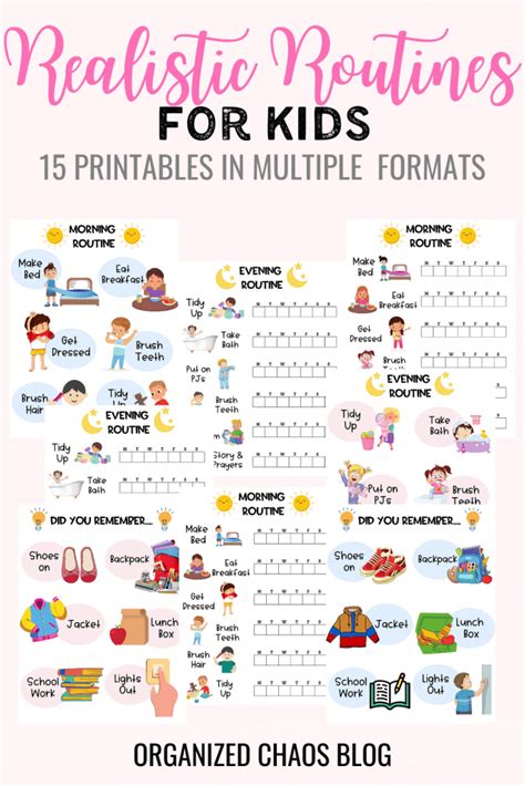 13 Tips to Create a Realistic Morning Routine for Kids - Organized ...