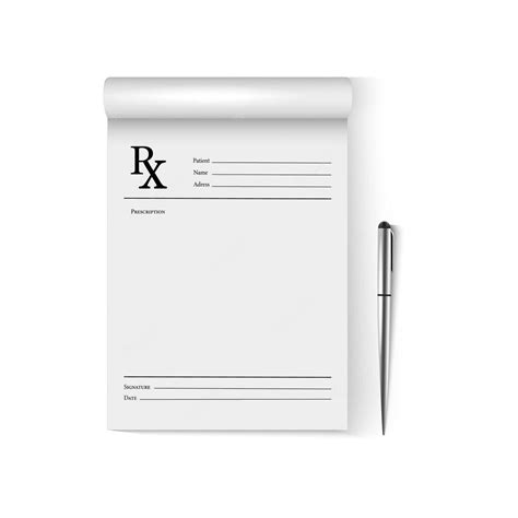 Blank Prescription Form Template