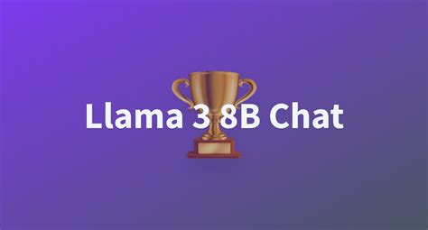 llama 3 8b chat a hugging face space by k00b404