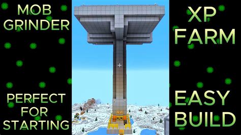 Easy Mob Grinder Xp Farm Tutorial Minecraft 1 21 Youtube