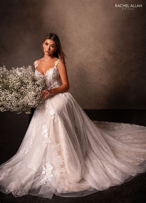 Plunging A Line Florencia Bridal Dresses In Color Style Rb3231