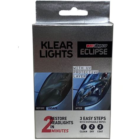 Eclipse Klear Lights Headlight Restoration Wipes Eclipse Repco Australia