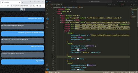 How To Create A Chat Page With Html Css Flexbox Manne Hemanth Kumar