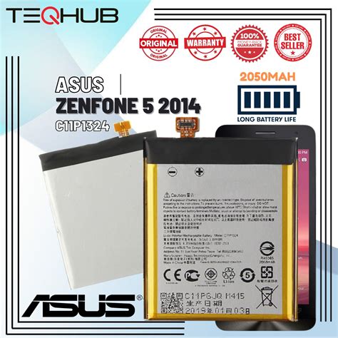 ORIGINAL ASUS Zenfone 5 Battery Original A500CG A500KL A501CG 2050mAh Model C11P1324 HIGH