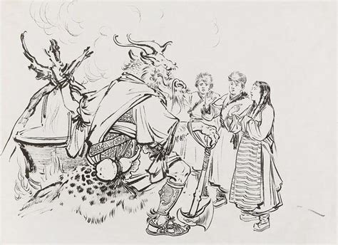 连环画大师刘继卣白描作品欣赏