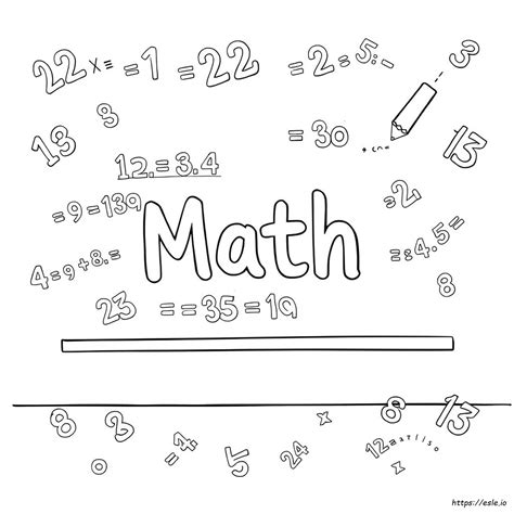 Fun Math Coloring Pages