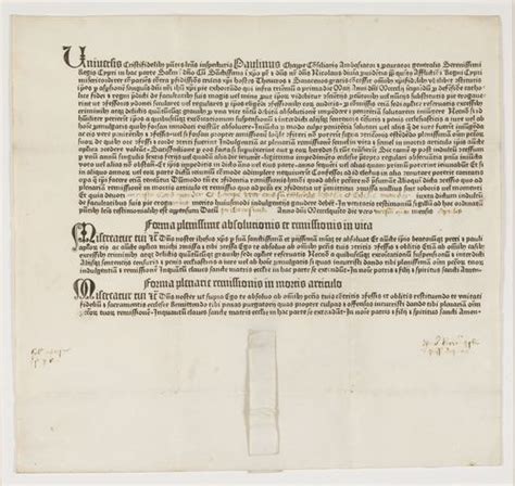 Ein Ablassbrief Aus Gutenbergs Druckerei