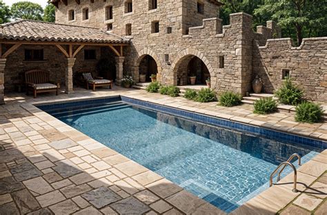 Medieval Outdoor Pool Area Ai Architect Pincel