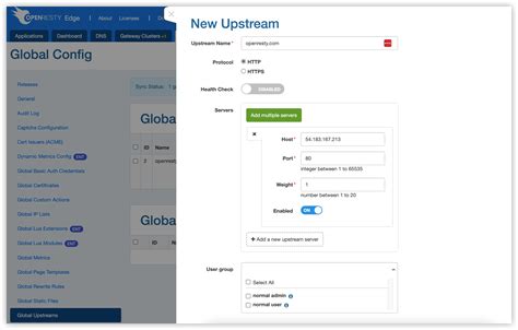 Global Upstreams Openresty Inc Documentation