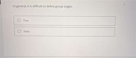 Solved In General It Is Difficult To Define Group