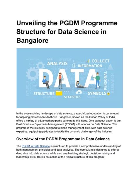 Ppt Unveiling The Pgdm Programme Structure For Data Science In