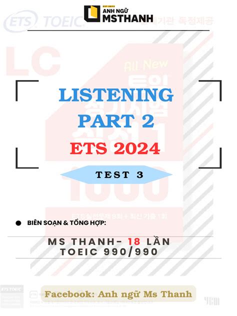 bài tập listening part 2 test 3 pdf