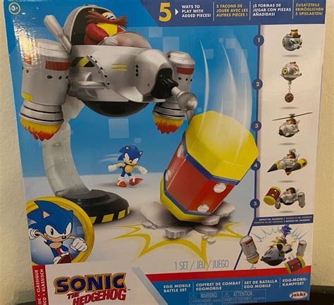 Sonic The Hedgehog Egg Mobile Battle Set Playset With Figure New