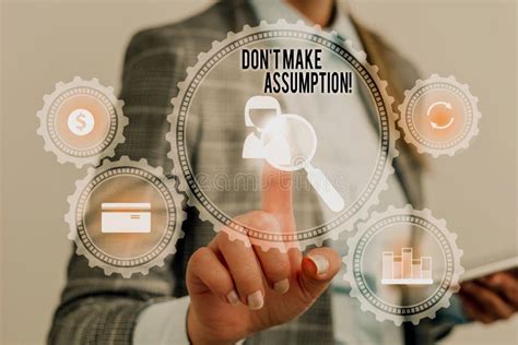 Writing Note Showing Don T Make Assumption Business Photo Showcasing