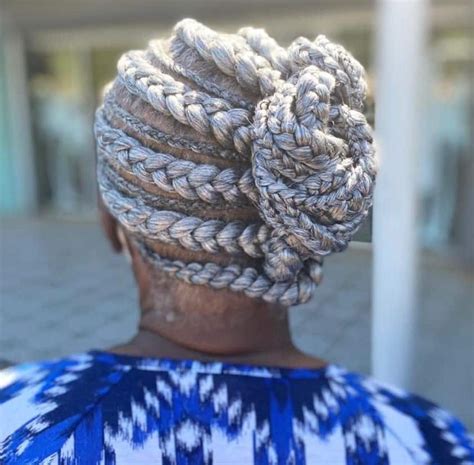 20 Braid Styles For Gray Hair Braid Hairstyles