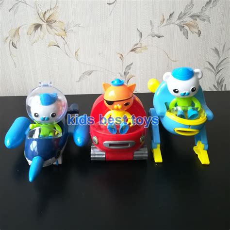 Octonauts Toy Boat Set 3 Vehicle Pack Featuring Captain Barnacles