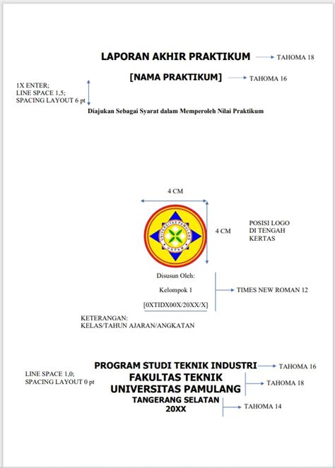 Download Template Laporan Penelitian Praktikum Word
