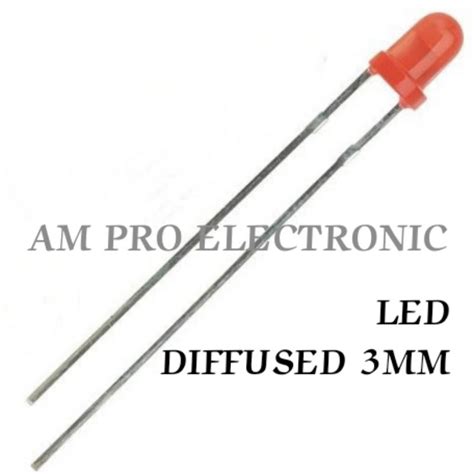 Jual 100pcs Lampu Led Diffused Merah 3mm Led Indikator Shopee Indonesia
