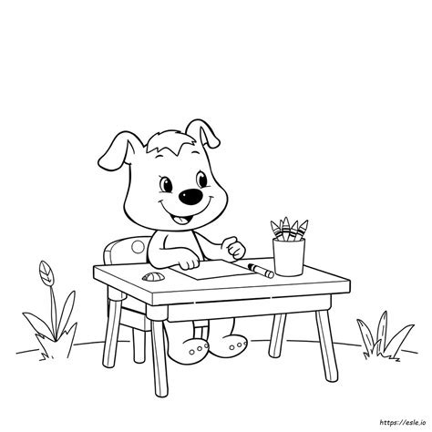 Toby Colouring Pages