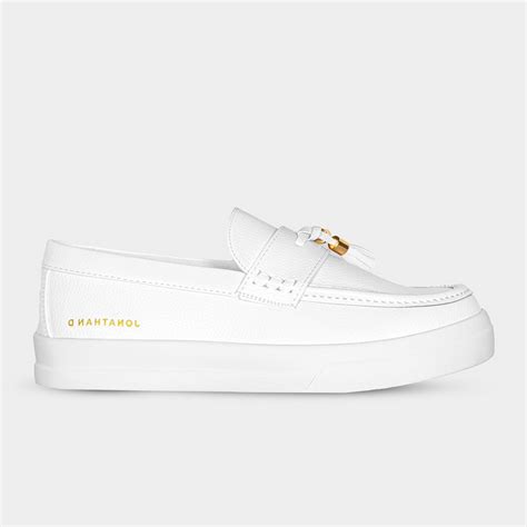 Jonathan D White Tassel Pu Loafer Sneaker