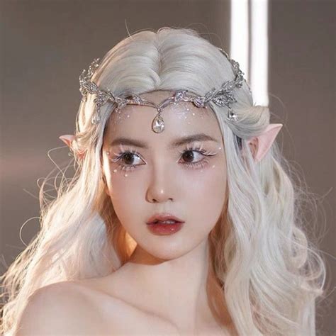 Rhinestone Hair Accessory Headband Forehead Crystal Crown Tiara Greek Goddess Cosplay Fancy