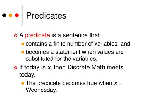 Ppt Introduction To Predicates And Quantified Statements I Powerpoint