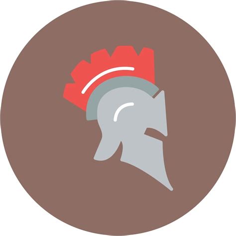 Premium Vector Roman Helmet Vector Illustration Style