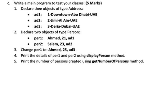Solved Q1 15 Marks Clo 1 Clo 3 The Following Class Uml