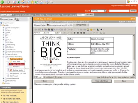 Descargar Lessons Learned Server For Linux