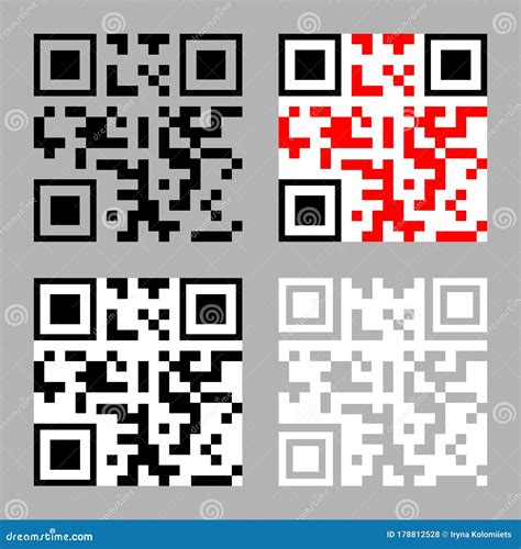 QR Code Icon Set Of QR CODE Symbols The Concept Of Encode Matrix ECommerce Software Access