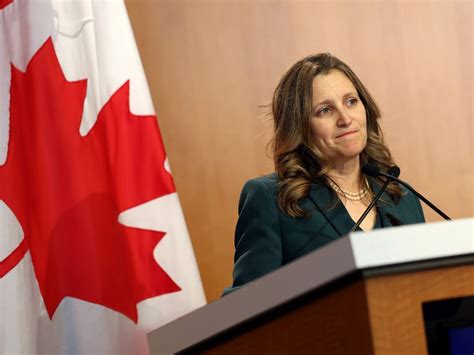 Opinion Chrystia Freeland Must Deliver On Doctrine
