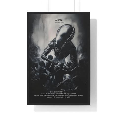 Alien Movie Poster Cult Movies Printable Wall Art Art Print Download Minimalist Movie Print