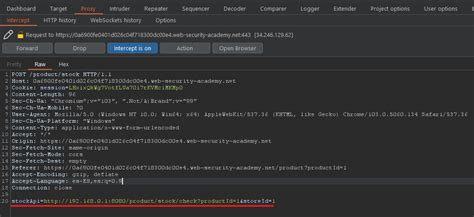 Basic Ssrf Against The Local Server Portswigger Write Up Aitor