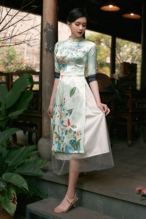 Vietnamese Dress Ao Dai Traditional Ao Dai For Lunar New Year