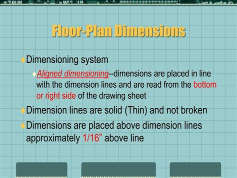 Ppt Architectural Dimensioning Part 1 Powerpoint Presentation Free